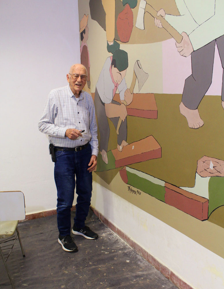 El mural “Nacimiento del Chaco” de Rodolfo Schenone fue declarado de ...